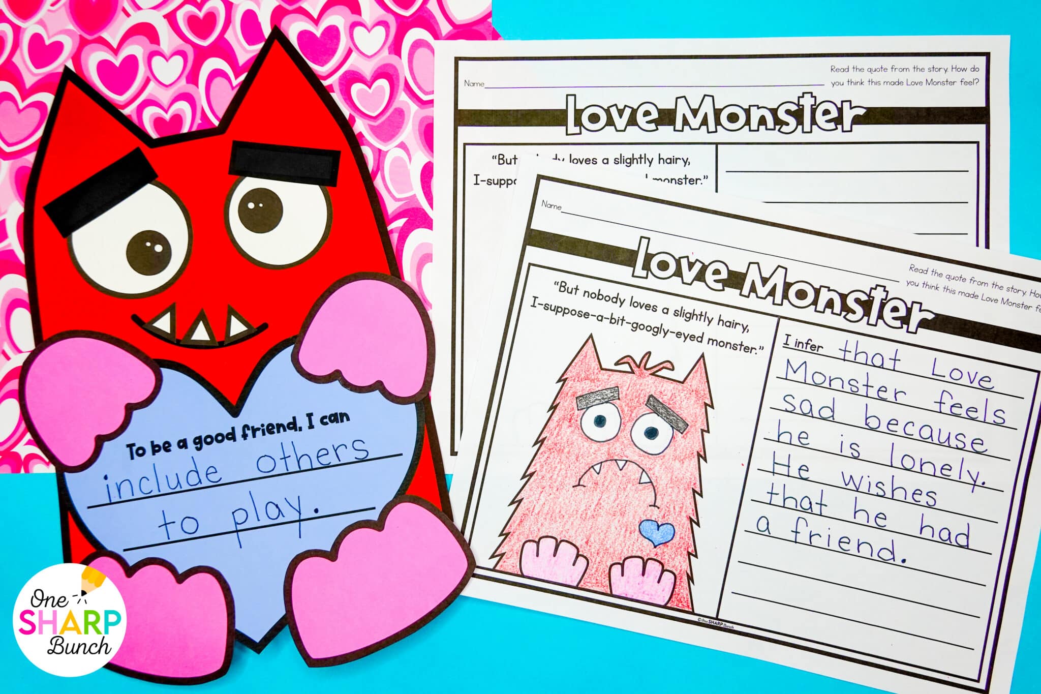 20+ Adorable Love Monster Activities and Craft - One Sharp Bunch