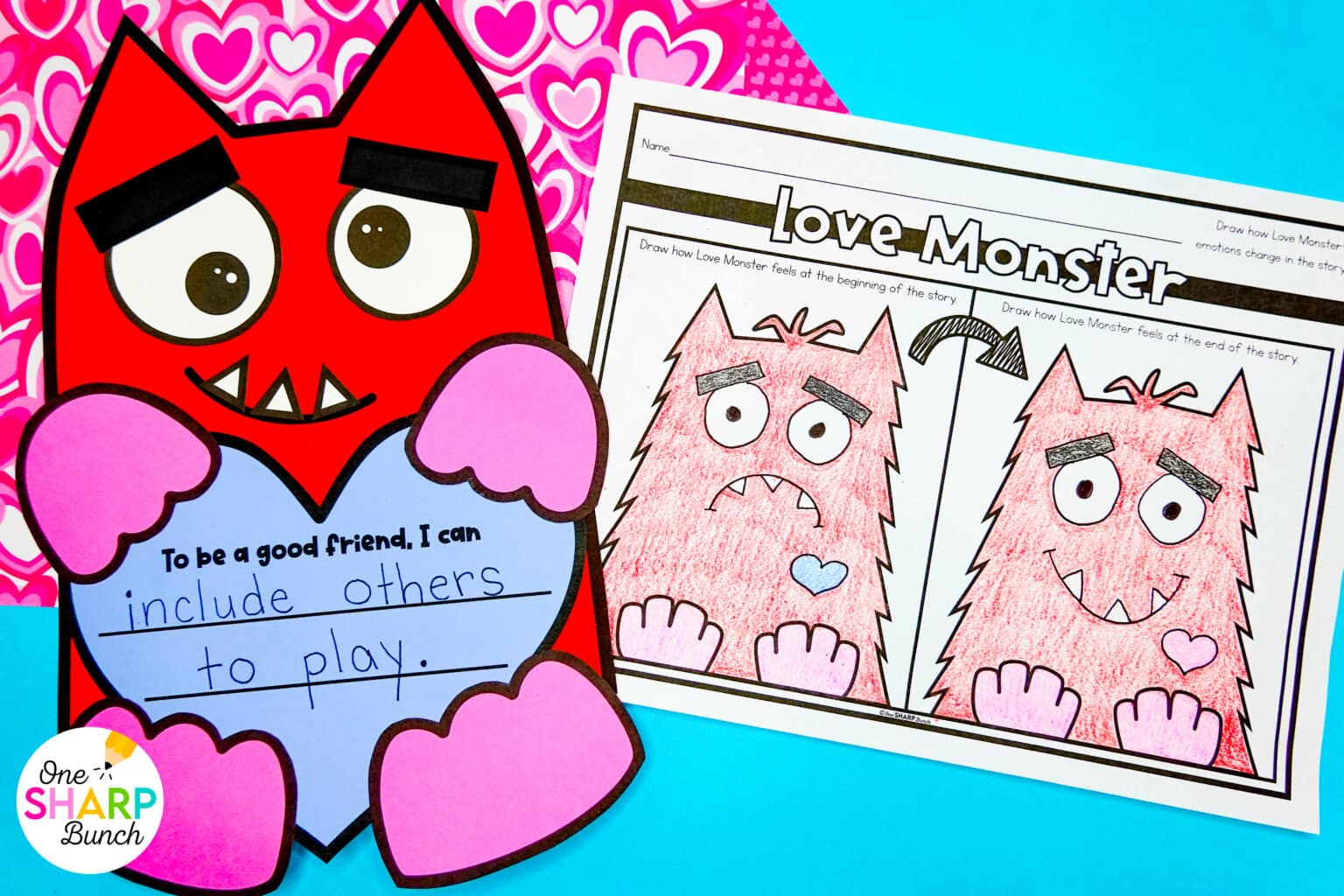 20+ Adorable Love Monster Activities and Craft - One Sharp Bunch