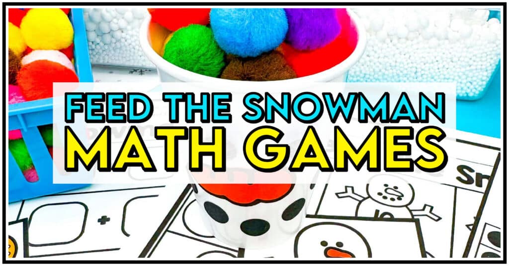 Engaging Feed the Snowman Fine Motor Activities for Winter Centers ...