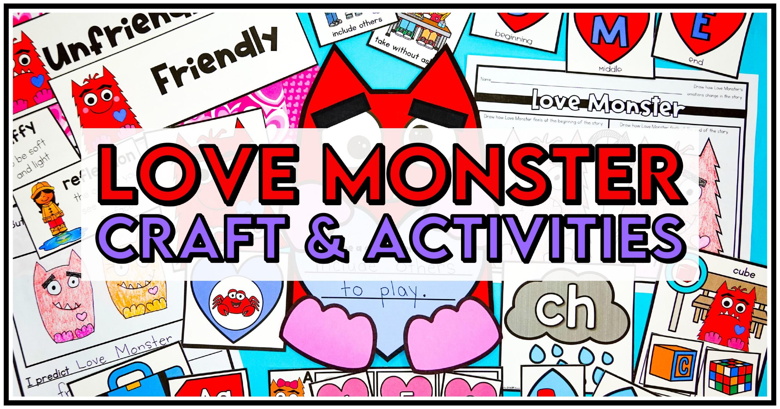 20+ Adorable Love Monster Activities and Craft - One Sharp Bunch