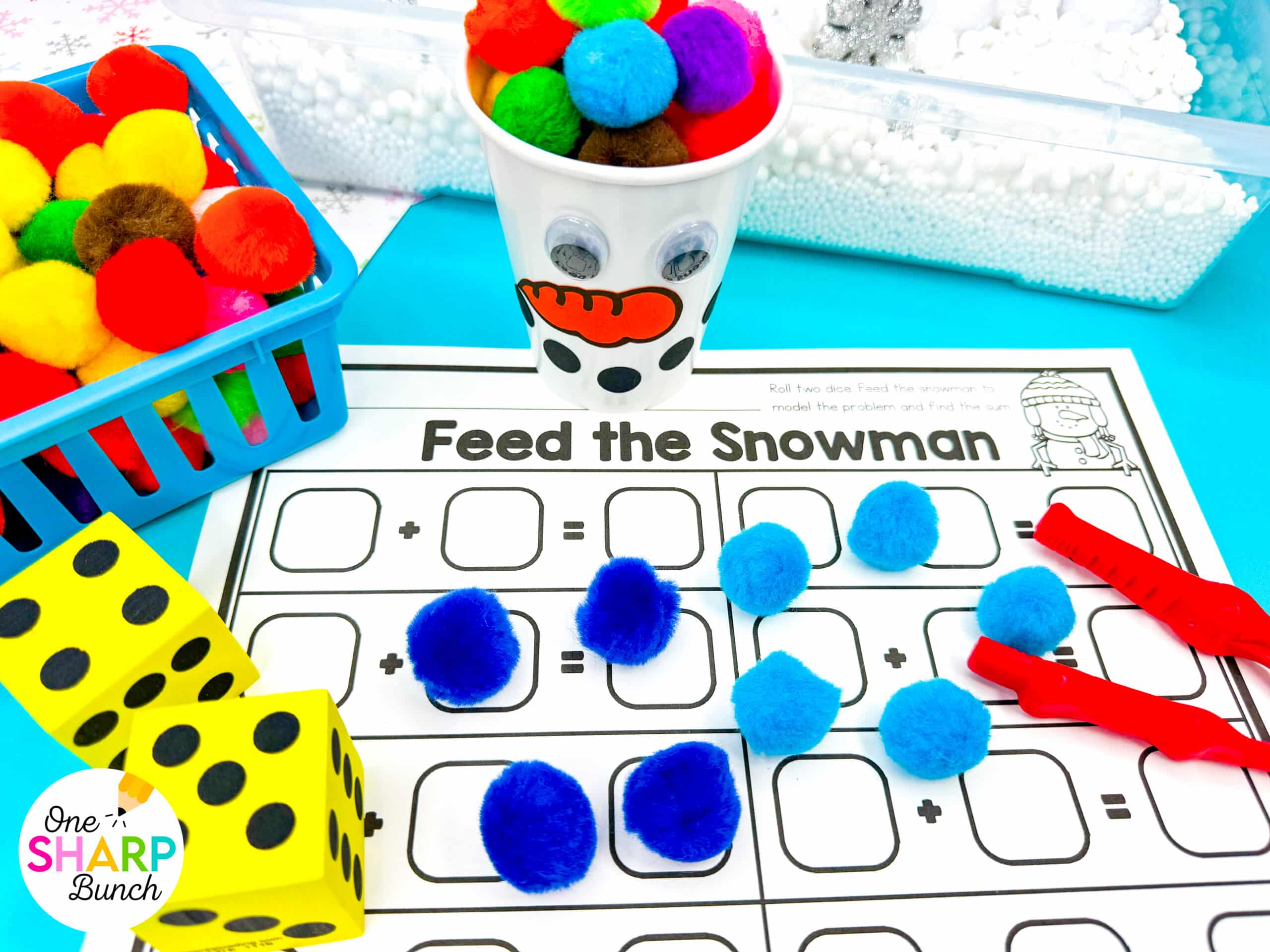 Engaging Feed the Snowman Fine Motor Activities for Winter Centers ...