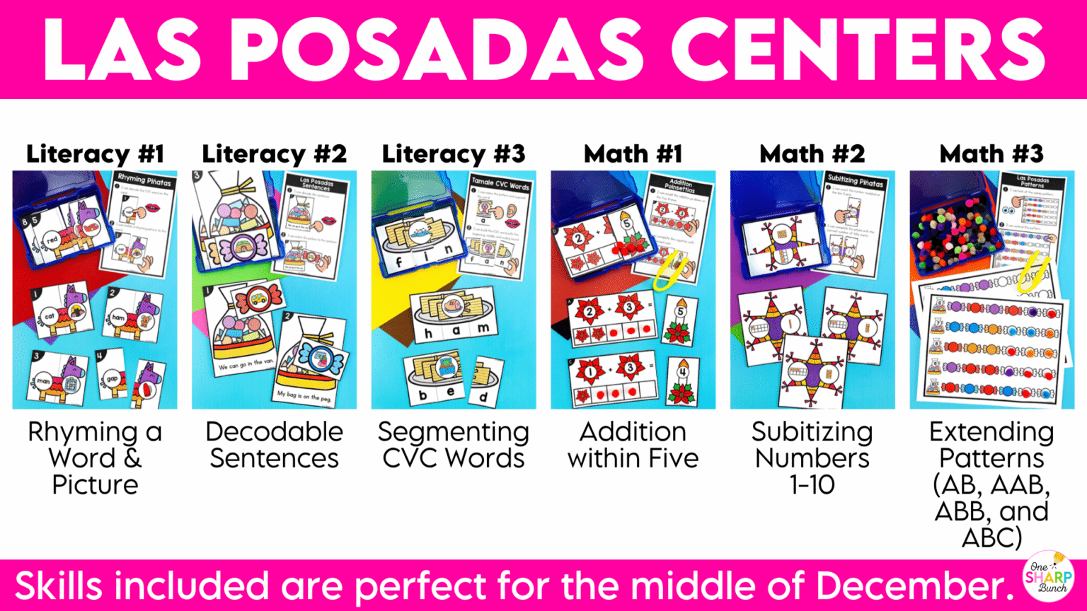 Math & Literacy Christmas Holidays Around the World Kindergarten ...