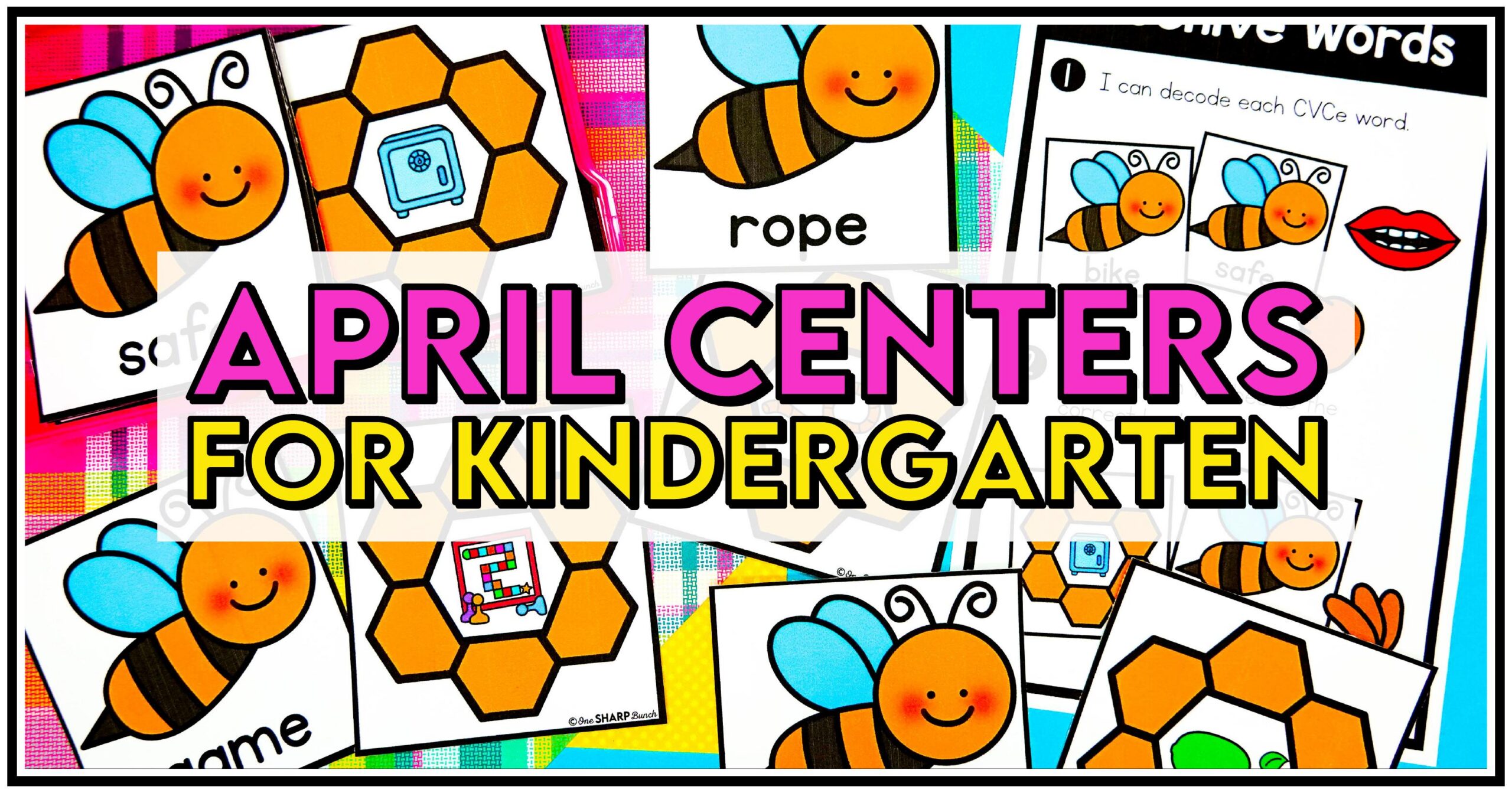 20 Amazing April Centers for Kindergarten - One Sharp Bunch