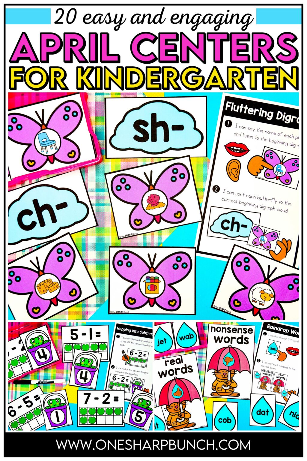 20 Amazing April Centers for Kindergarten - One Sharp Bunch