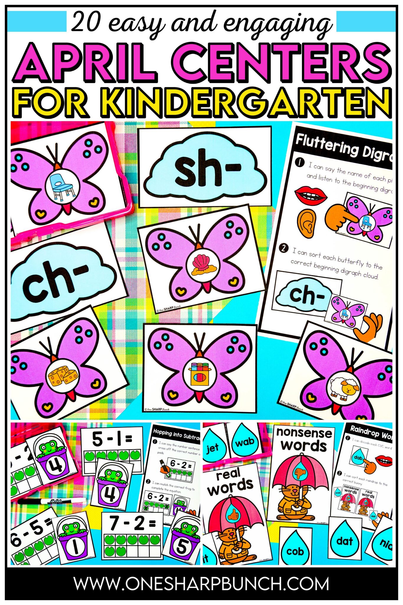 20 Amazing April Centers for Kindergarten - One Sharp Bunch