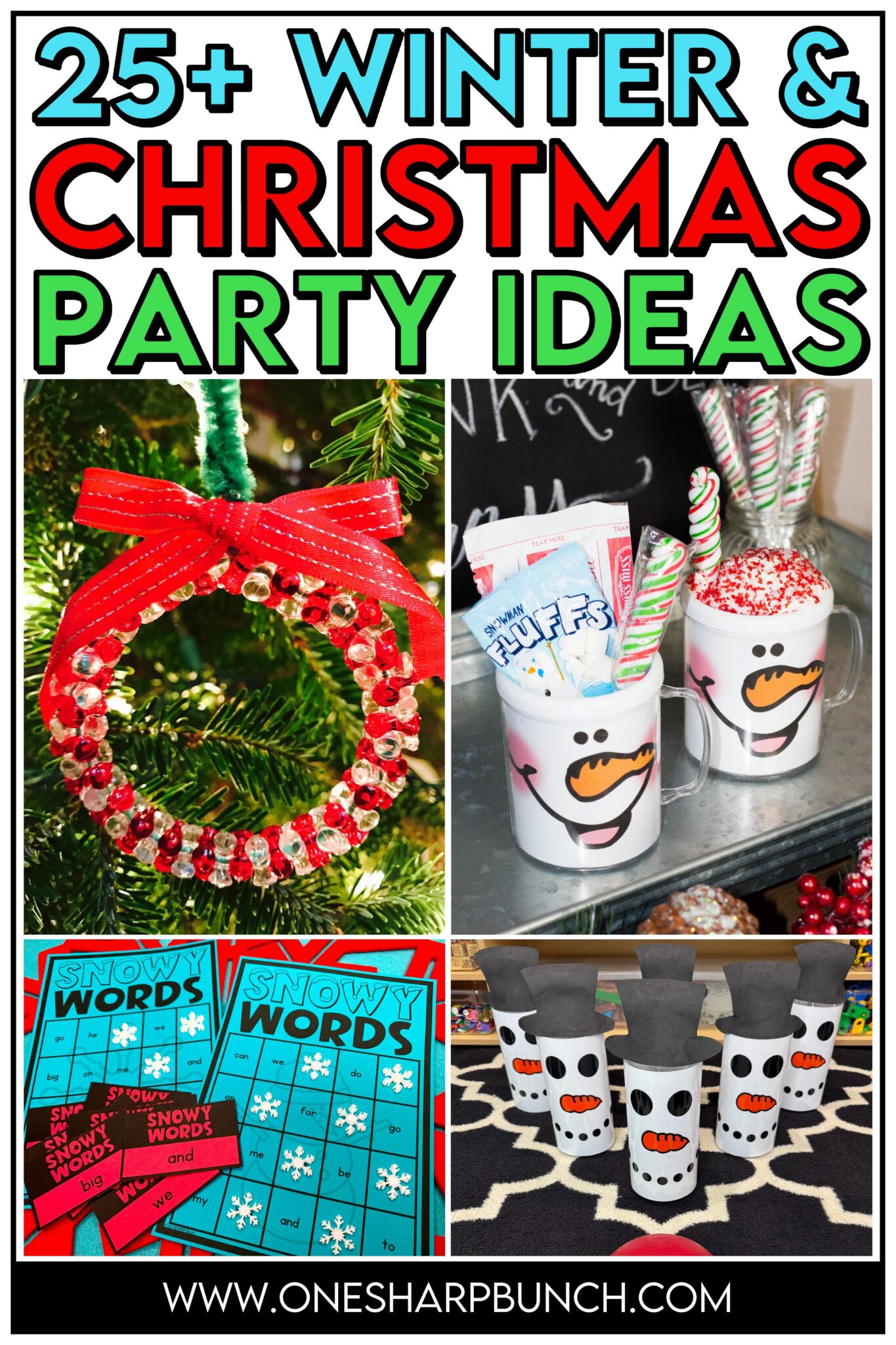 25+ Festive Classroom Christmas Party Stations - One Sharp Bunch