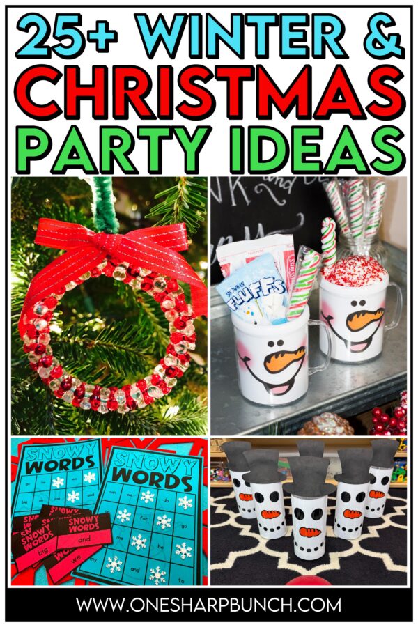 25+ Festive Classroom Christmas Party Stations - One Sharp Bunch