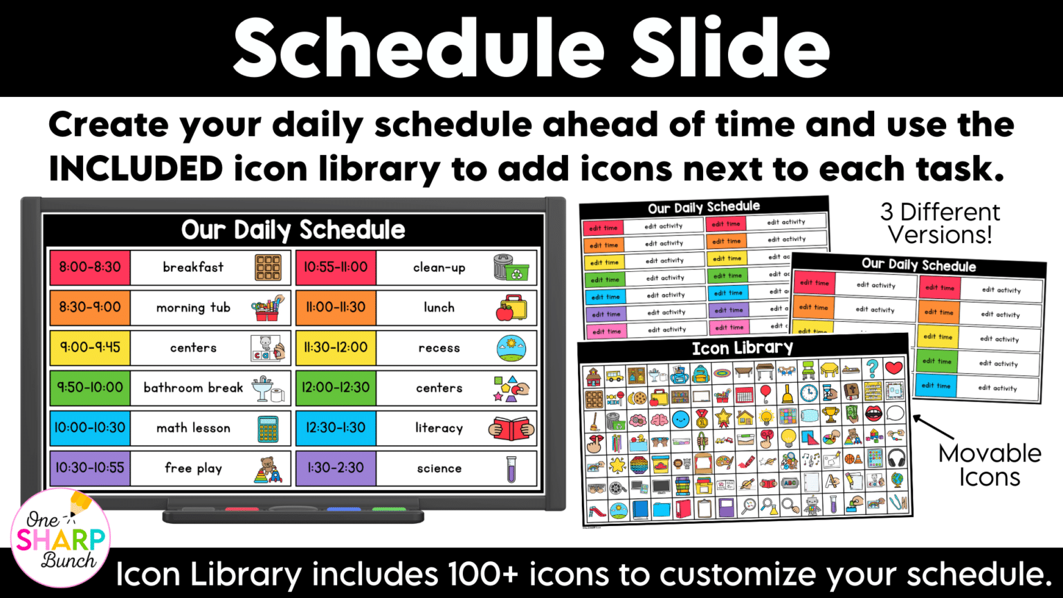 Daily March Calendar Slides for Morning Meeting Editable Digital ...