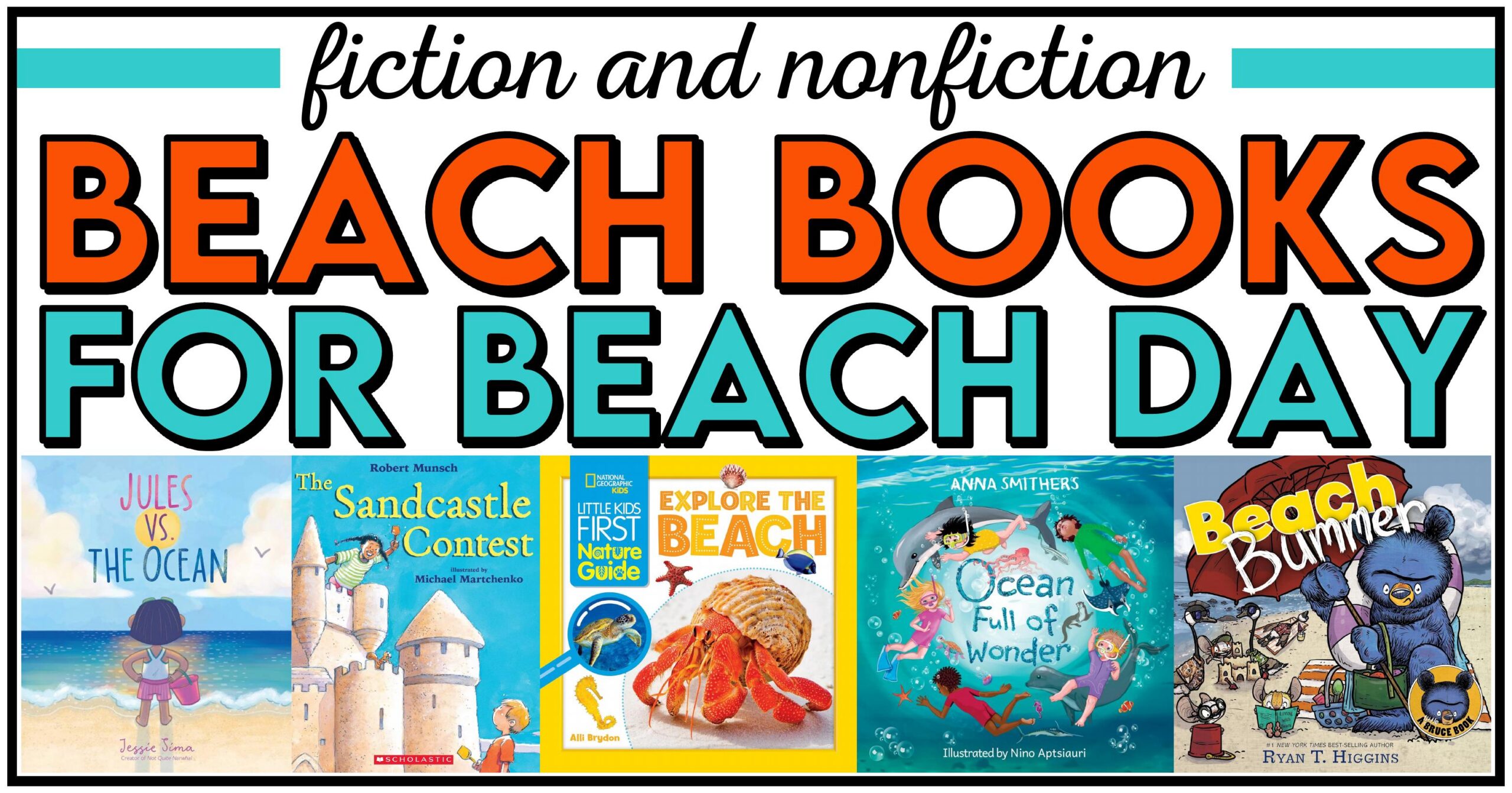 30+ Beach Books for Beach Day at School - One Sharp Bunch
