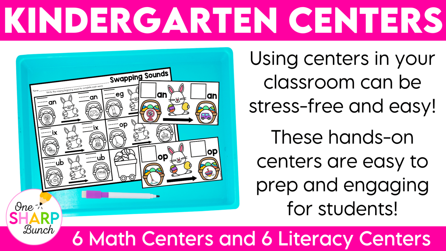 Easter Centers Spring Math & Literacy Kindergarten Centers Morning Work ...