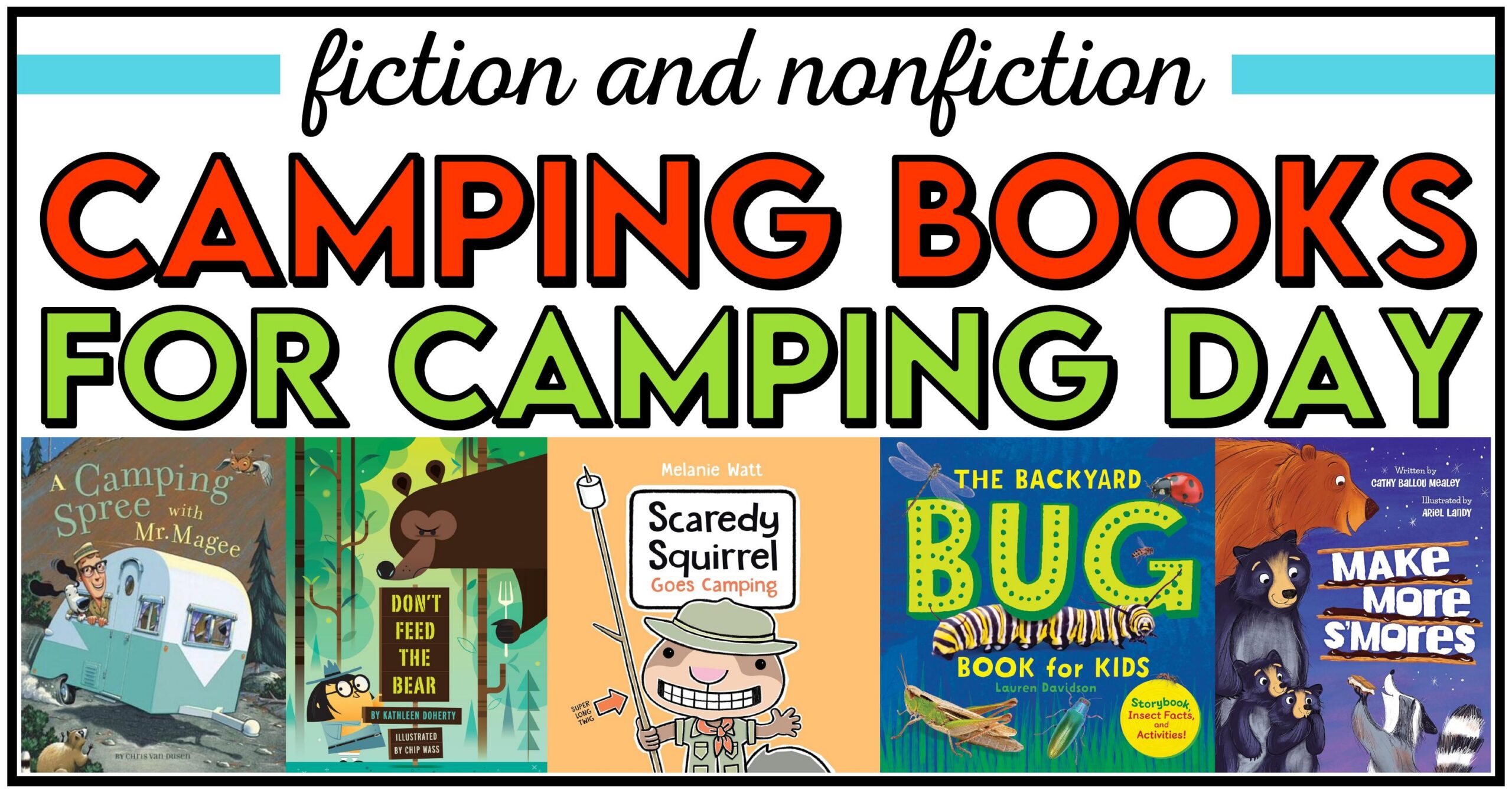 30+ Camping Books for Camping Day in the Classroom - One Sharp Bunch