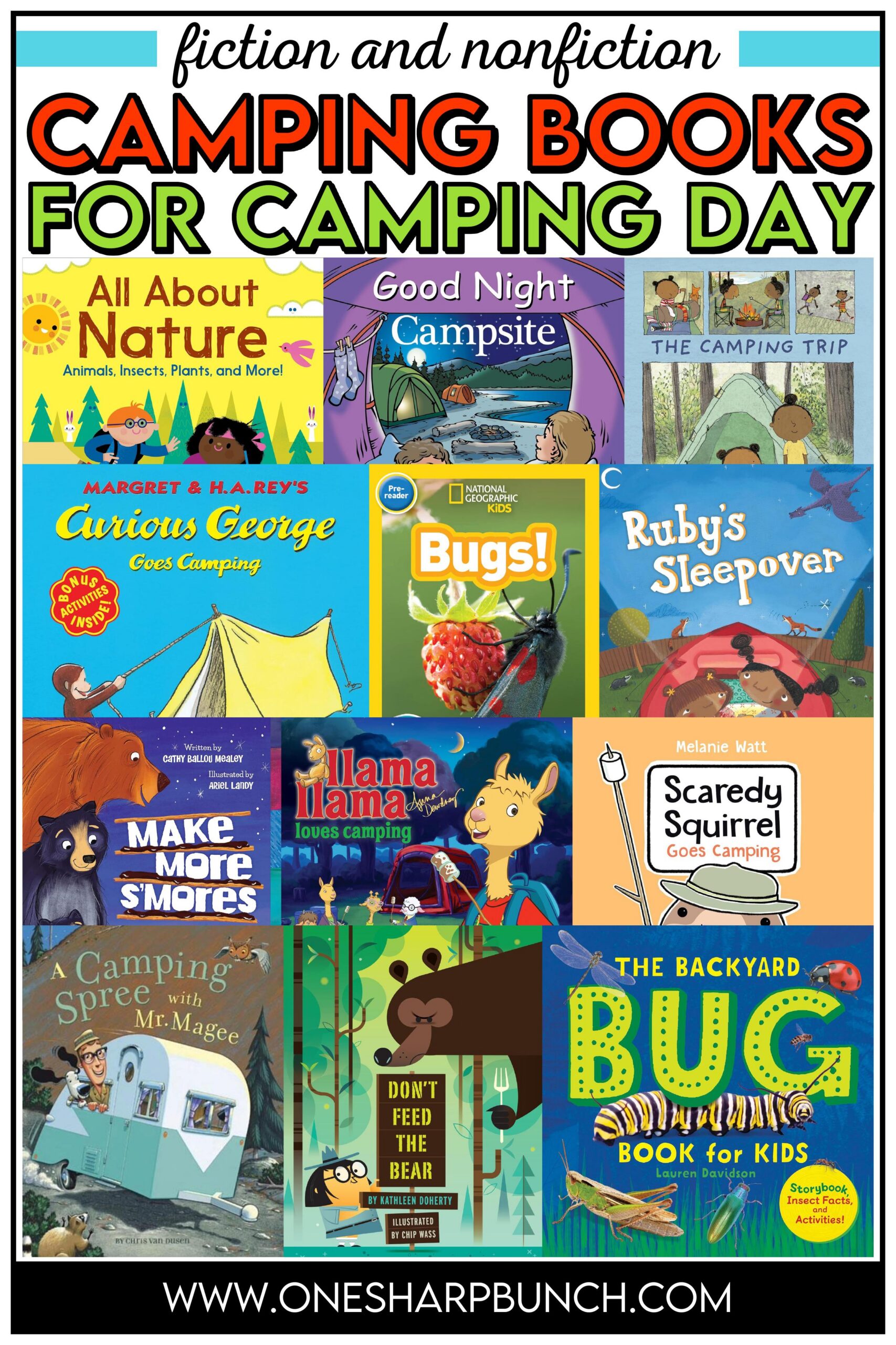 30+ Camping Books for Camping Day in the Classroom - One Sharp Bunch